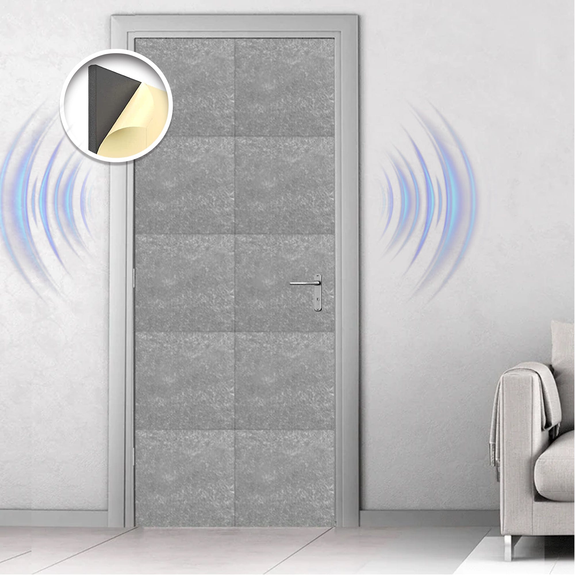 Arrowzoom Door Soundproofing Kit All in One Acoustic Panels KK1184 ...