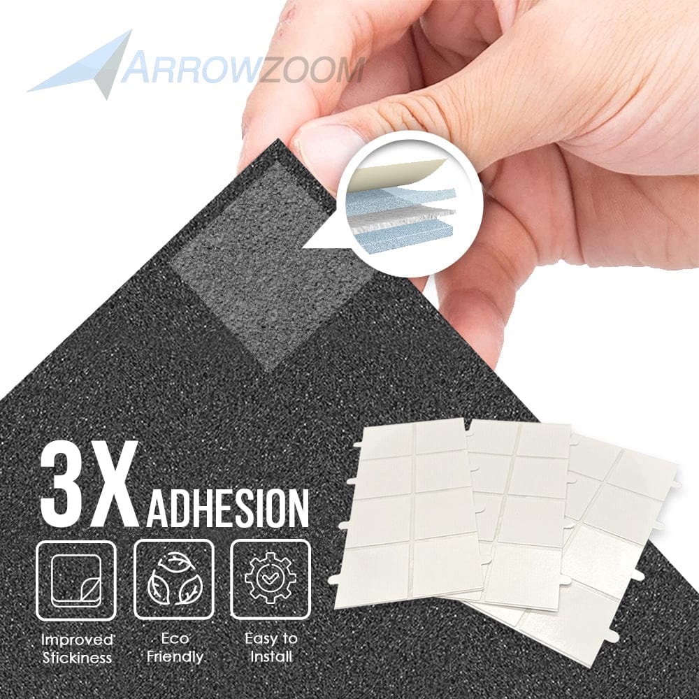 Arrowzoom 24 Pcs Transparent Easy Mounting Sticky Tabs Double Sided ...